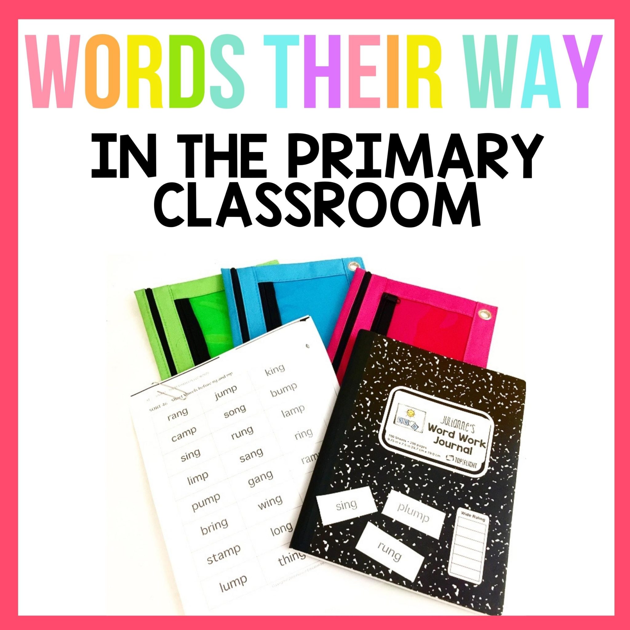 Words Their Way in the Primary Classroom - Happy Hearts in 1st