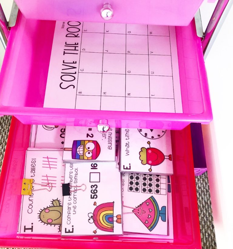 4 Easy Ideas to Differentiate Math Centers - Happy Hearts in 1st