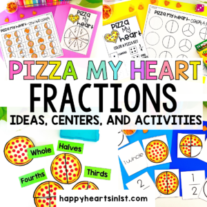 Pizza Fraction Activities - Happy Hearts in 1st