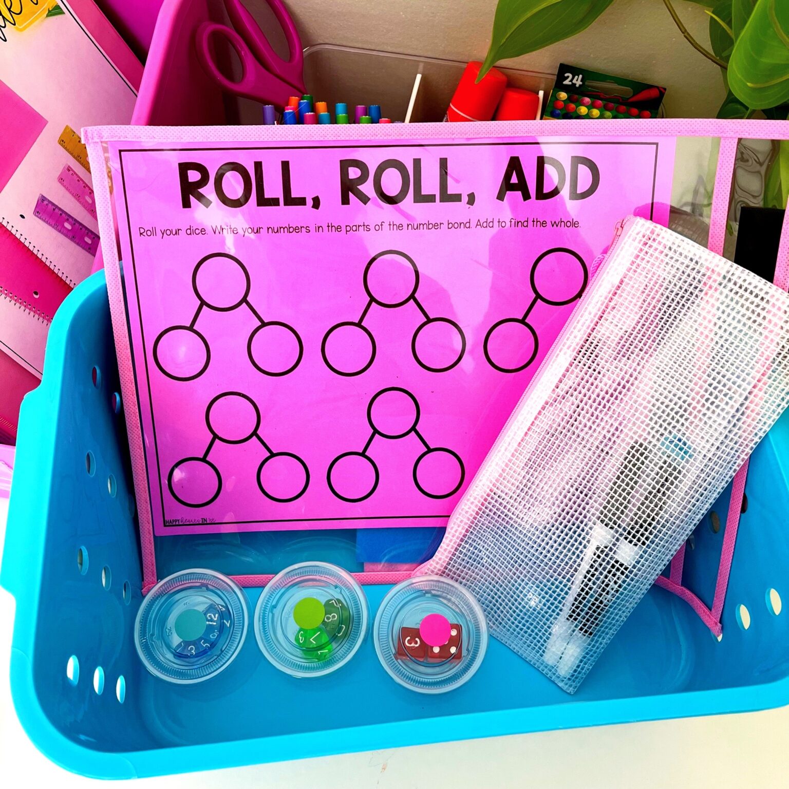 4 Easy Ideas to Differentiate Math Centers - Happy Hearts in 1st
