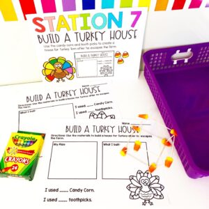 Turkey Day Stations - Classroom Thanksgiving Activities - Happy Hearts ...