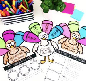 Turkey Day Stations - Classroom Thanksgiving Activities - Happy Hearts ...
