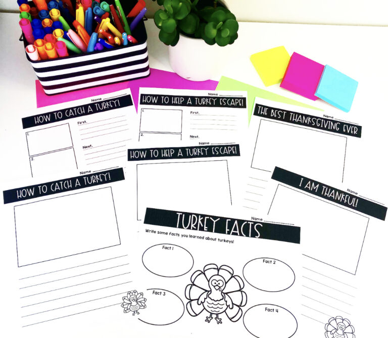 Turkey Day Stations - Classroom Thanksgiving Activities - Happy Hearts ...