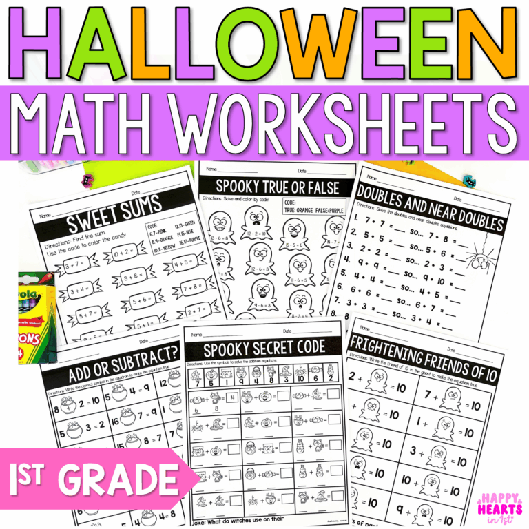 Halloween Classroom Activities in First Grade - Happy Hearts in 1st