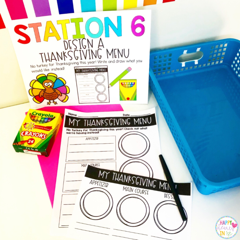 Turkey Day Stations - Classroom Thanksgiving Activities - Happy Hearts ...