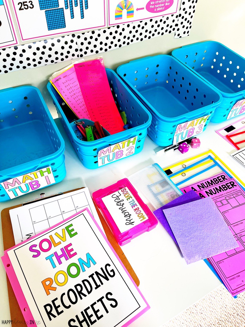 Guided Math in First Grade - Happy Hearts in 1st