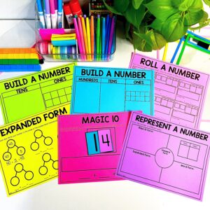 6 Engaging Ideas to Teach Place Value in 1st Grade - Happy Hearts in 1st