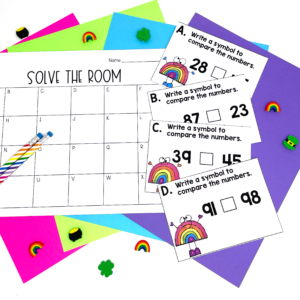 Tips to Teach Comparing Numbers in 1st Grade - Happy Hearts in 1st