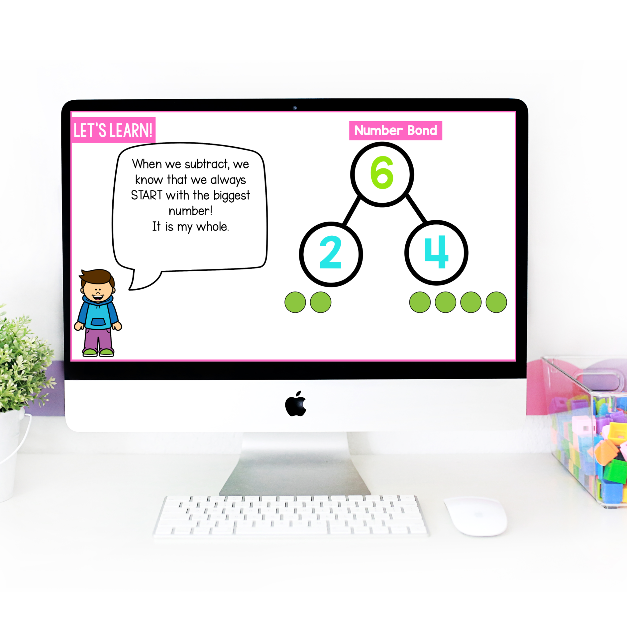 5 Ideas to teach Subtraction in 1st Grade - Happy Hearts in 1st