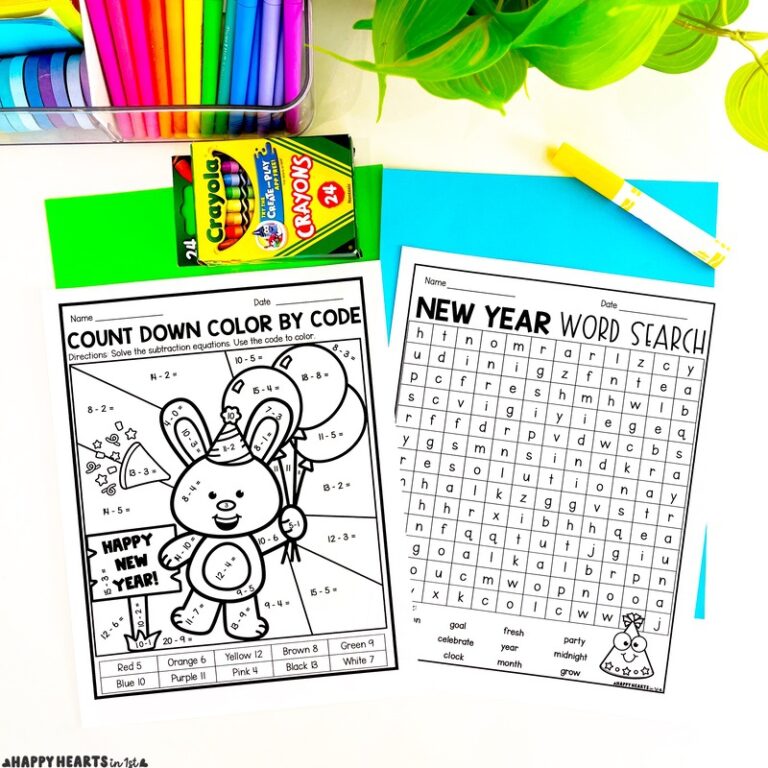 8 Classroom New Year's Activities for after Winter Break - Happy Hearts ...