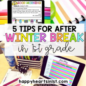 Planning the Best Week Back after Winter Break in 1st Grade - Happy ...