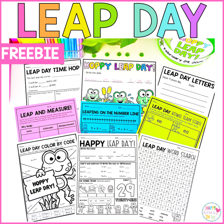 Celebrate Leap Day in the Classroom - Free Leap Year Activities for K-2 ...