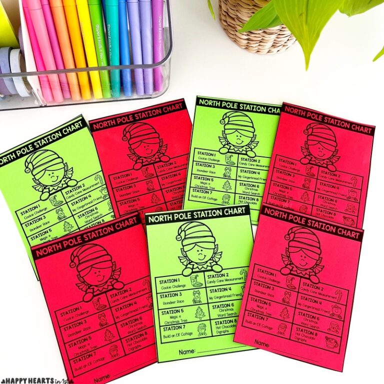 North Pole Day Stations - Classroom Christmas Activities - Happy Hearts ...