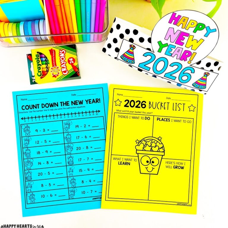 8 Classroom New Year's Activities for after Winter Break - Happy Hearts ...