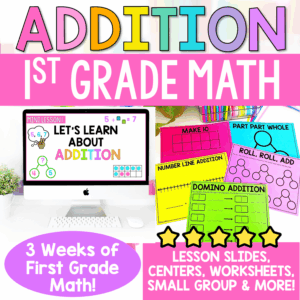 How to Teach Counting On to Add in 1st Grade - Happy Hearts in 1st