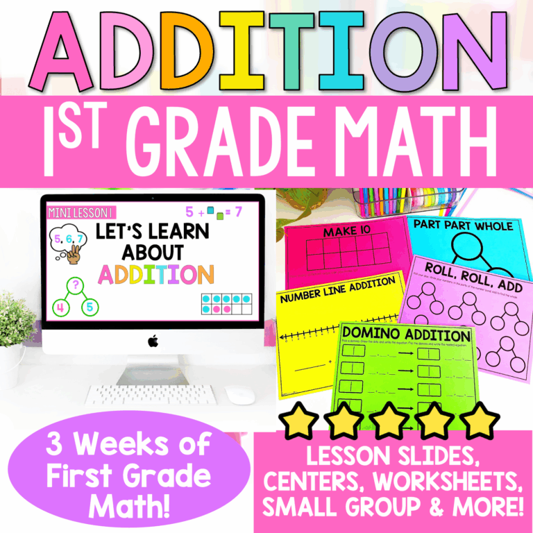 How to Teach Counting On to Add in 1st Grade - Happy Hearts in 1st