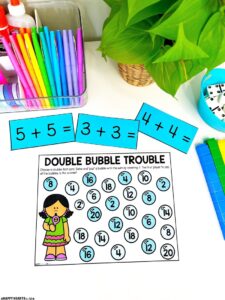 Doubles and Doubles +1 Strategy for First Grade Addition - Happy Hearts ...