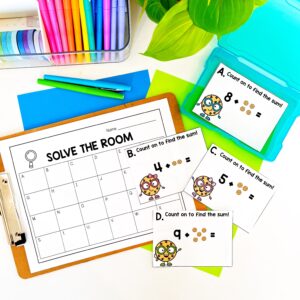 How to Teach Counting On to Add in 1st Grade - Happy Hearts in 1st