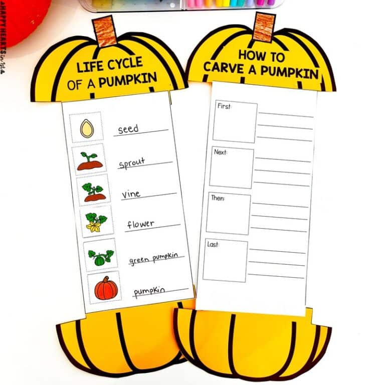 Pumpkin Activities in 1st Grade - Happy Hearts in 1st