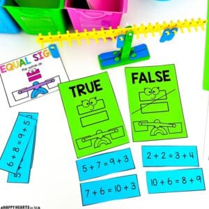 4 Activities to Teach Balancing Equations in 1st Grade - Happy Hearts ...