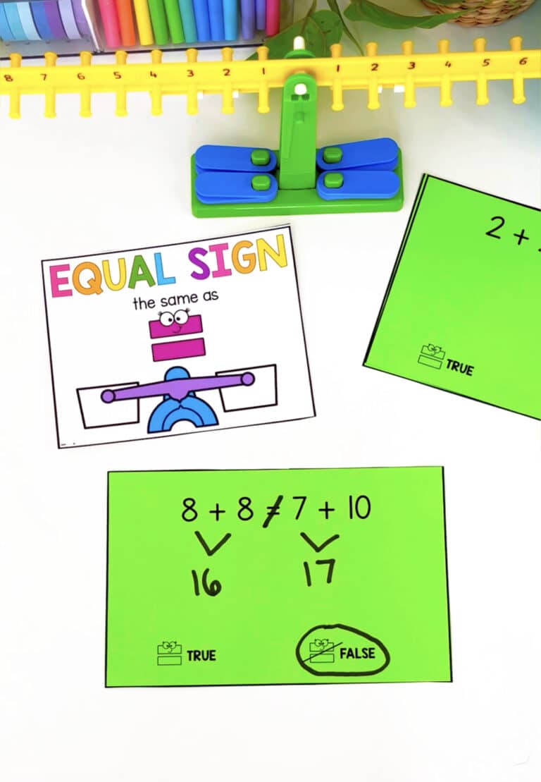 4 Activities to Teach Balancing Equations in 1st Grade - Happy Hearts ...
